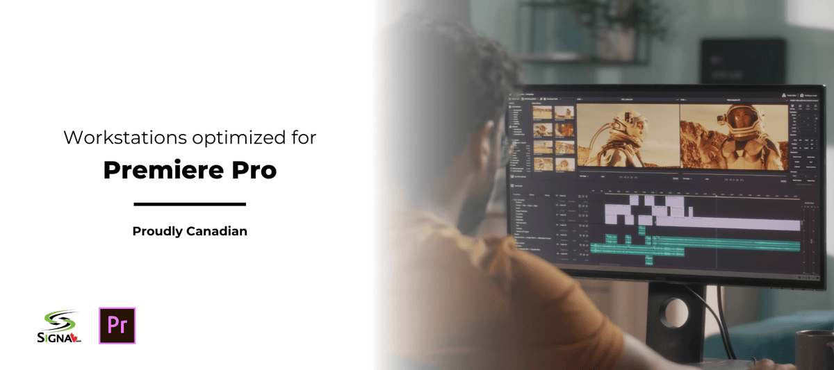 Workstation Optimized for Premiere Pro Editing Workflows
