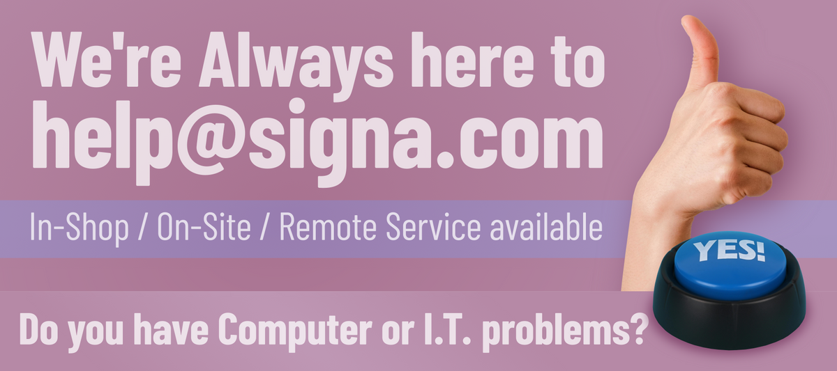 We're Always here to help@signa.com