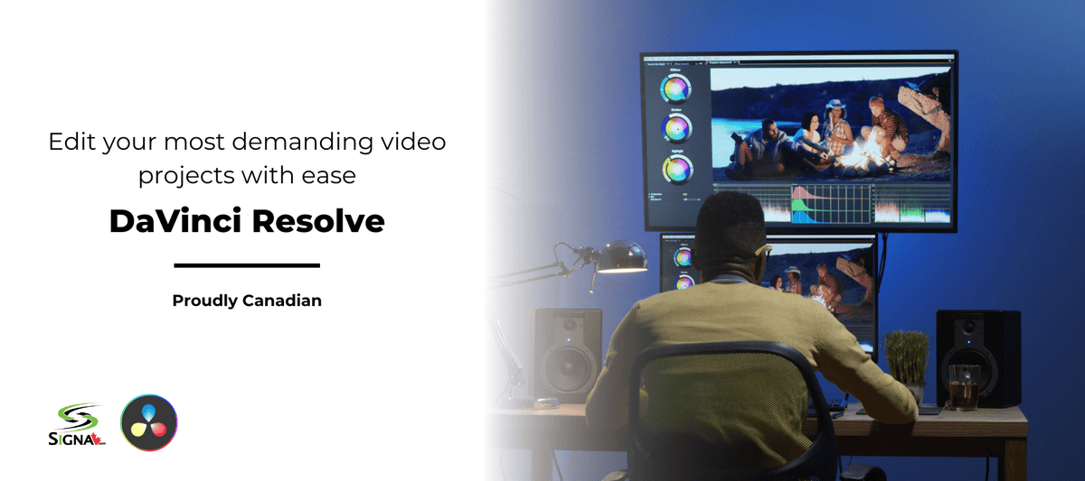 Signa's Workstations optimized for Blackmagic Design's Davinci Resolve