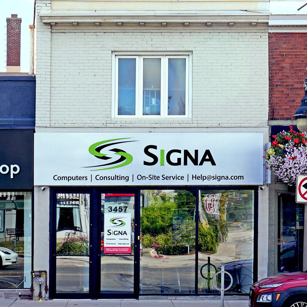 Signa's Quick-to-reply Contact page - New Computers & In-Home Service